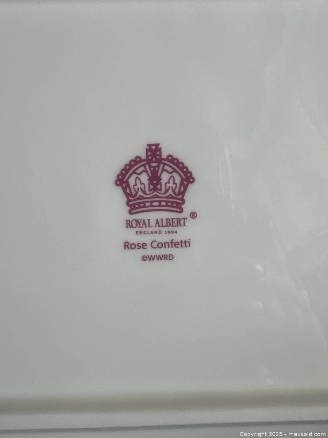 Royal Albert Rose Confetti Dishware Set Made in England | Maxsold