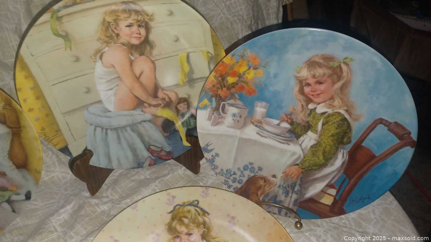 Reco ceramic collector plates, John McClelland art, 7 | Maxsold