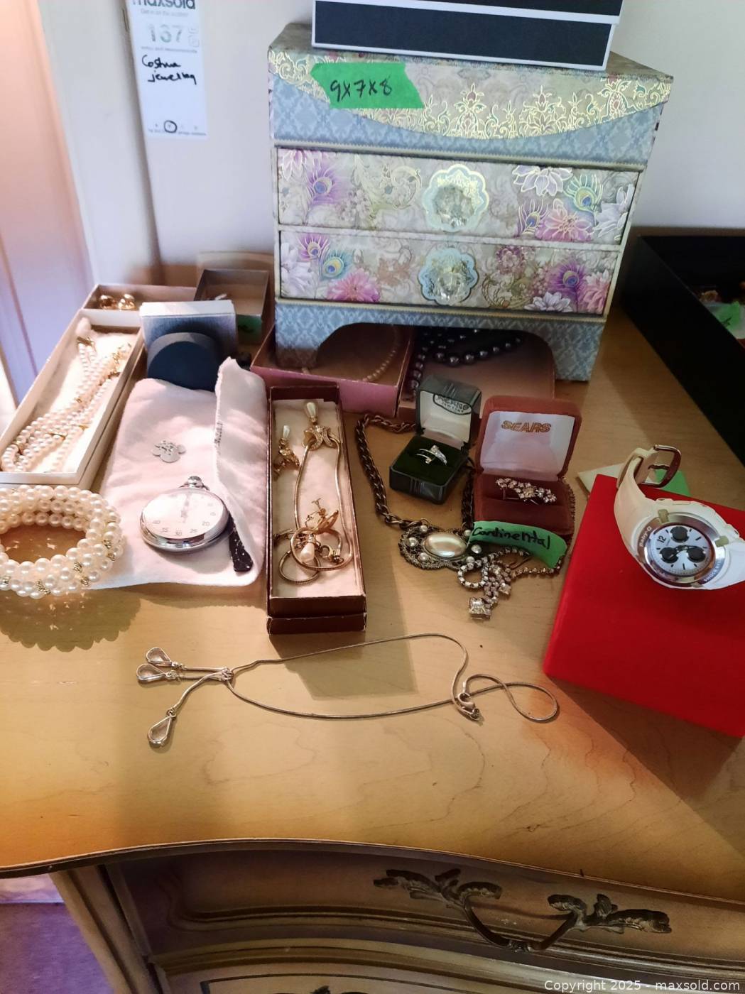 Costume Jewelry and Watches Lot with Pocket Watch, Casio Baby-G Shock ...