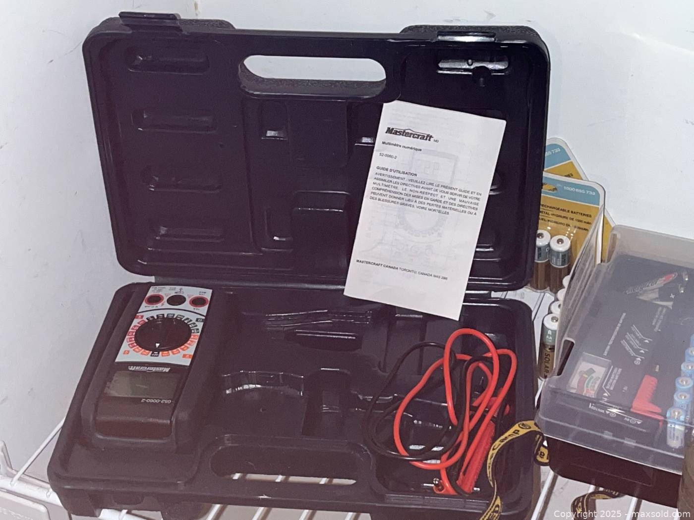 Mastercraft digital multimeter, flashlight, mixed tool cases and loose ...