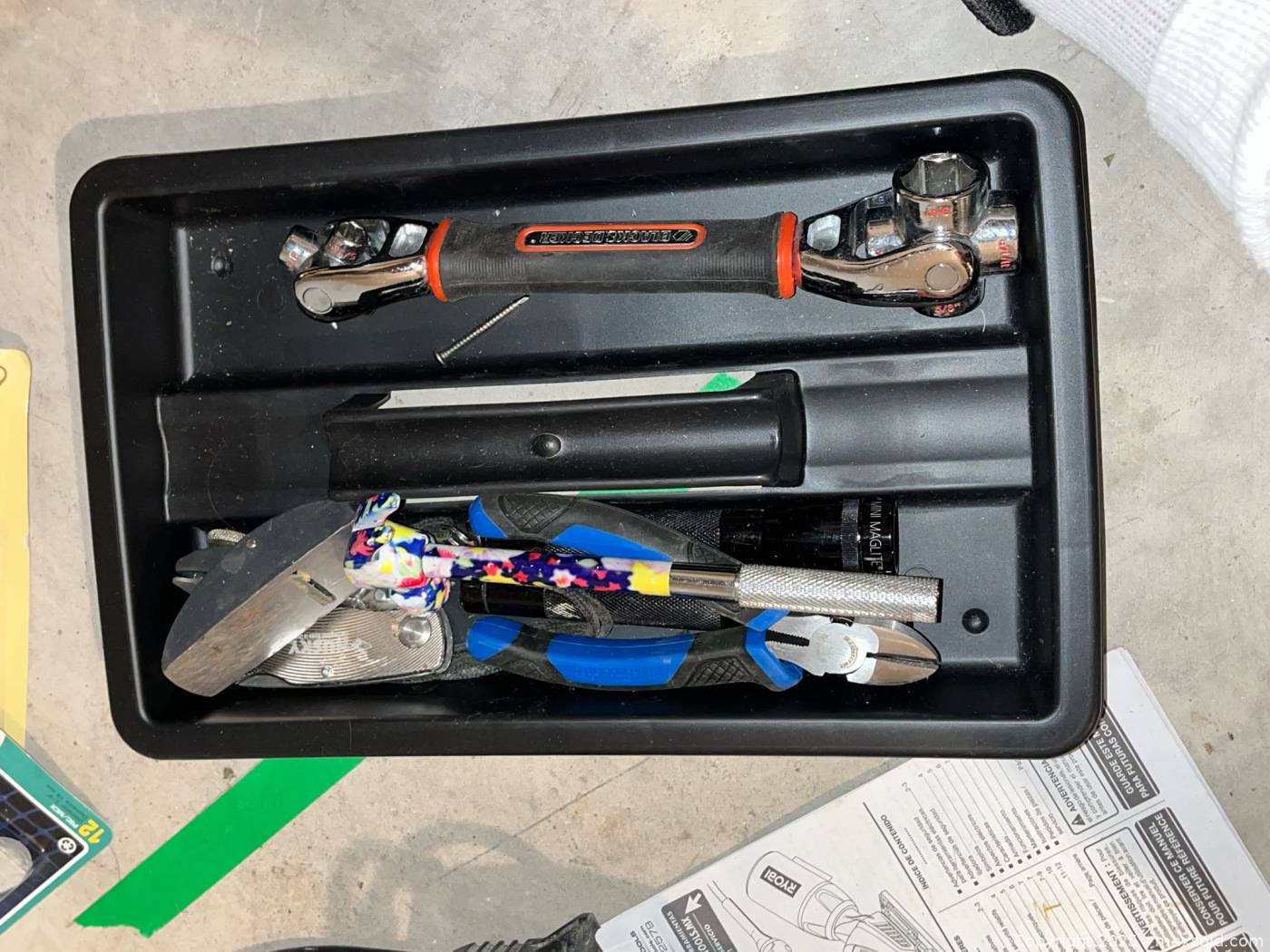 Tool box, Irwin bar clamps, screws, hand tools | Maxsold