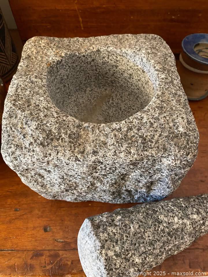 Extra Large Granite Mortar and Pestle | Maxsold