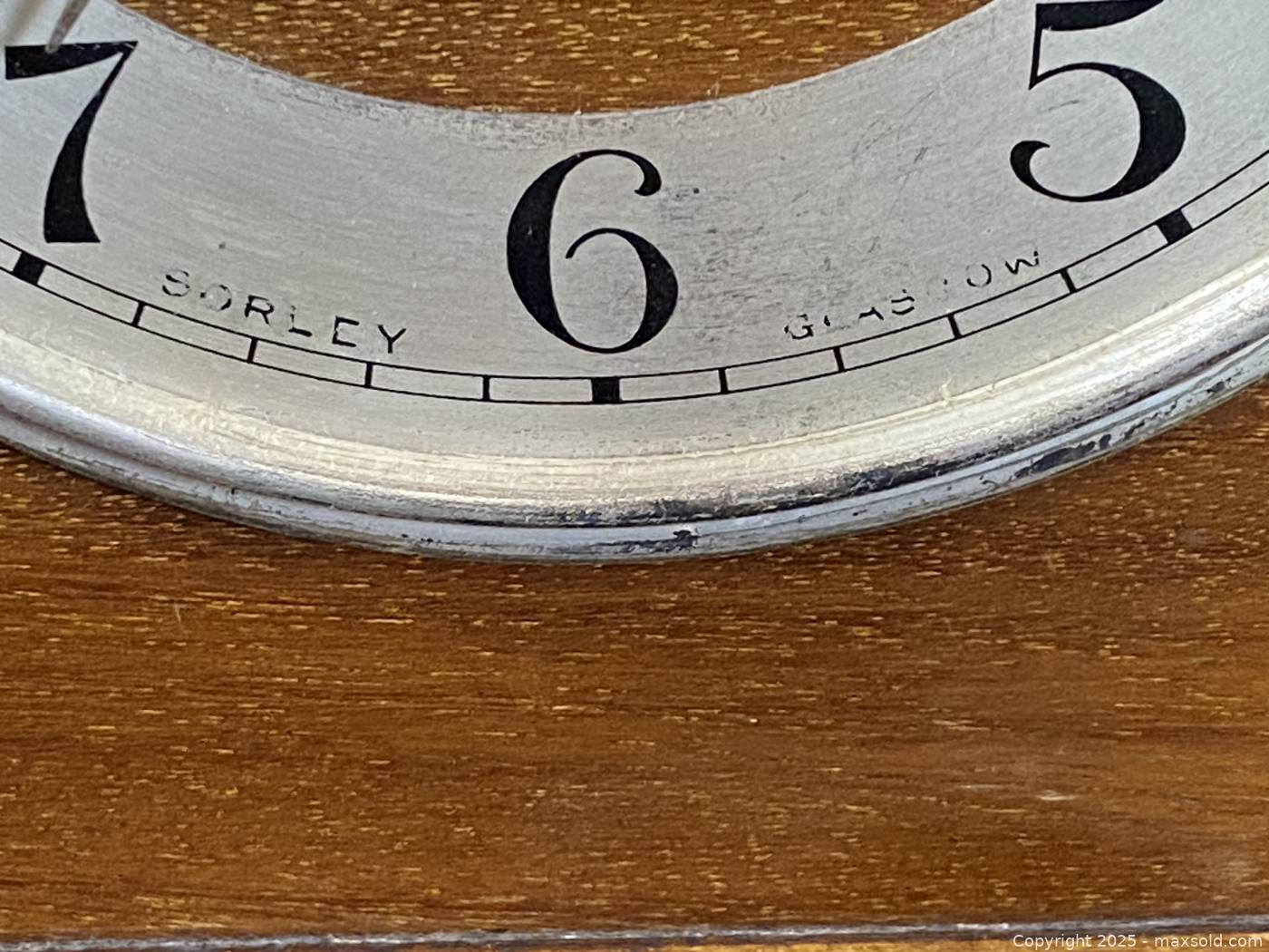 Antique Sorley Glasgow Mantel Clock with Wooden Case and Mechanical ...