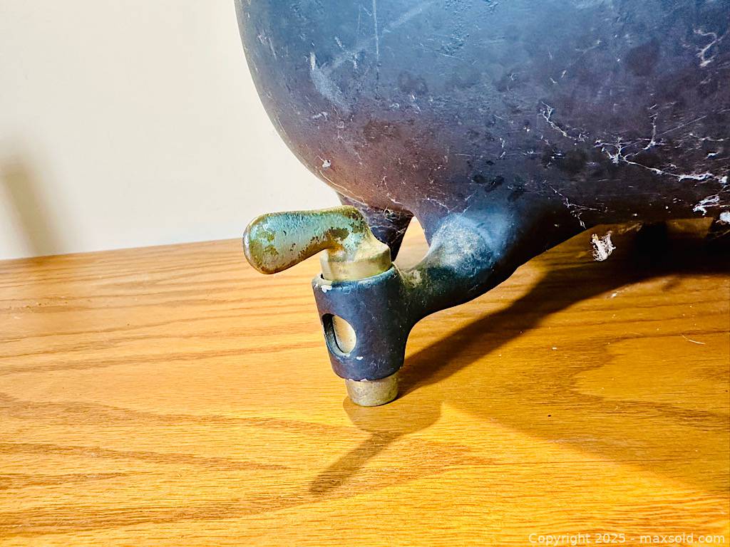Antique Galvanized Metal DeLaval Cream Separator Bowl with Spigot and ...