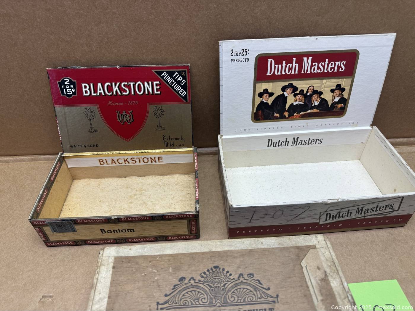 Blackstone, Dutch Masters, Franklin D. Roosevelt cigar boxes | Maxsold