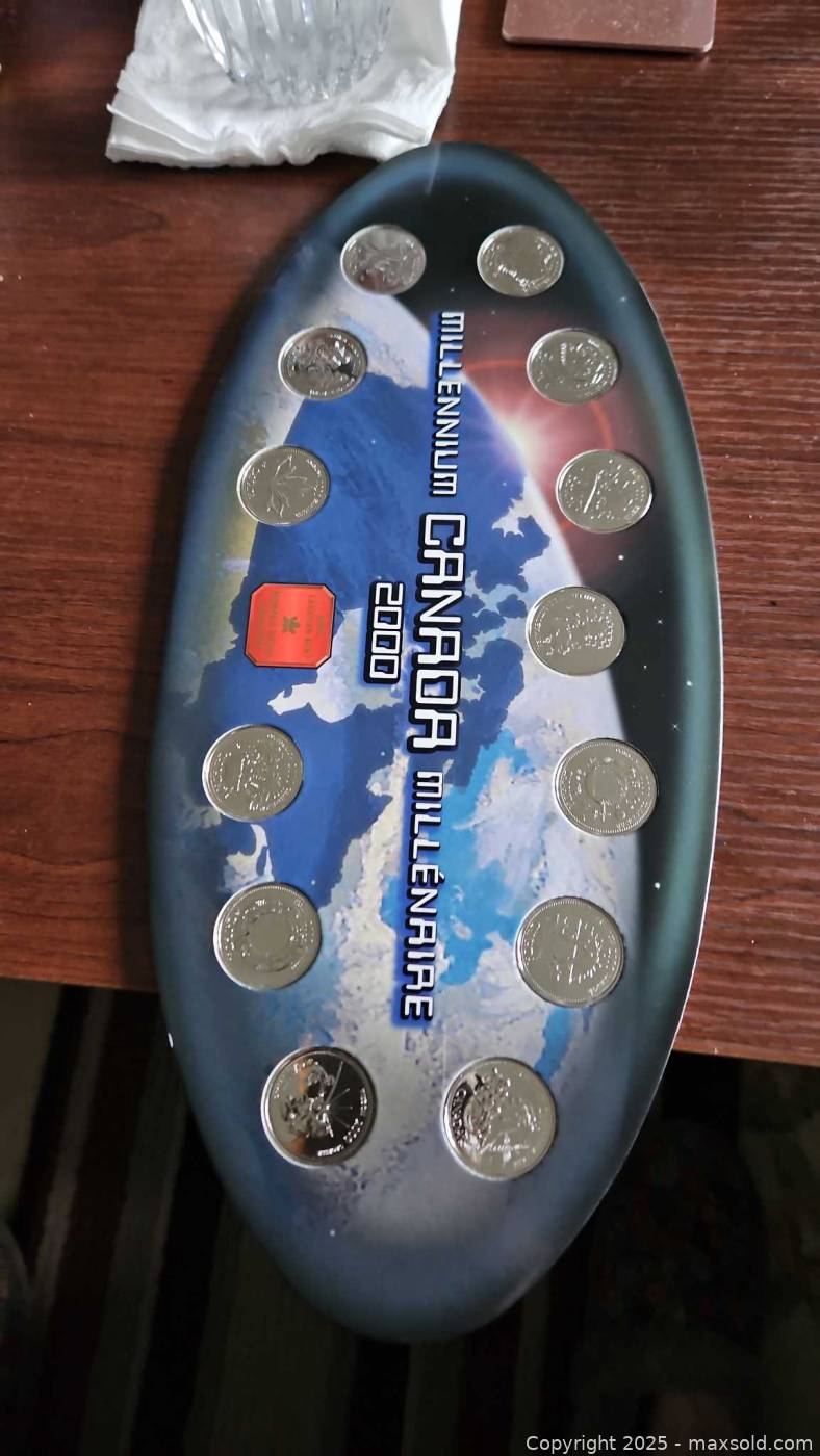 Royal Canadian Mint 2000 Millennium 25-cent Coin Set, 13 coins | Maxsold