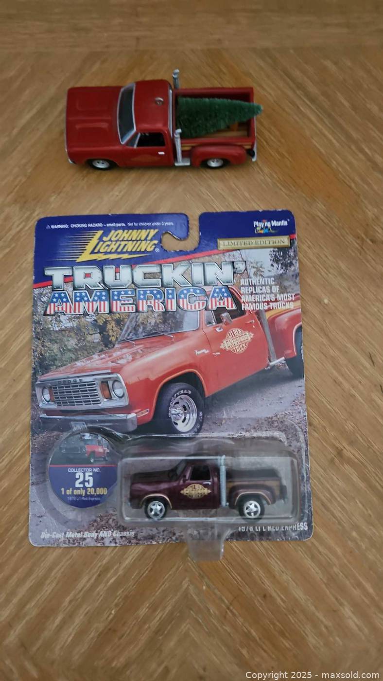 Johnny Lightning Lil Red Express die-cast truck on card and loose Lil ...