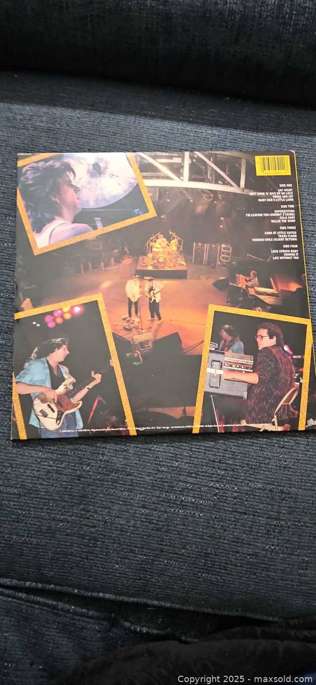 Stevie Ray Vaughan Live Alive double LP gatefold | Maxsold