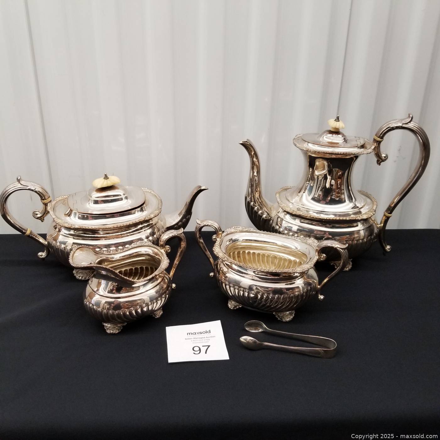 Birks Regency silver-plated copper 5-piece tea service | Maxsold