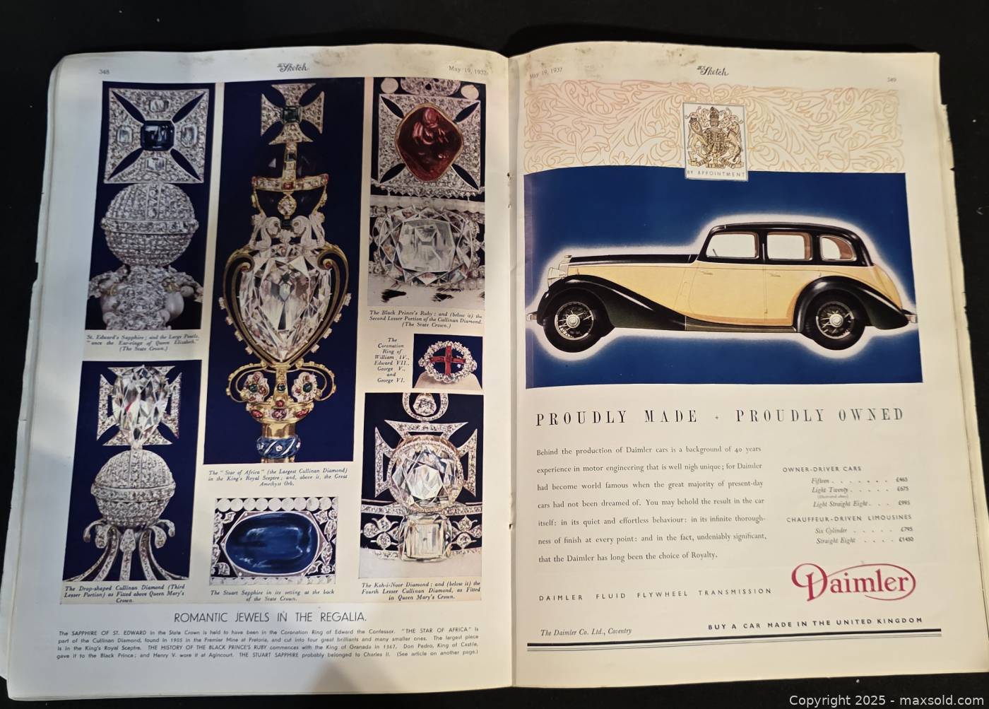 1930s British magazines: Cavalcade 1936 & The Sketch Coronation 1937 ...