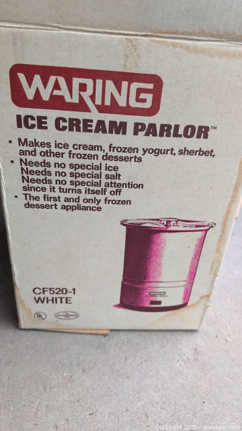Waring CF520-1 Ice Cream Maker and Leathercraft Kit with 8 Tools | Maxsold