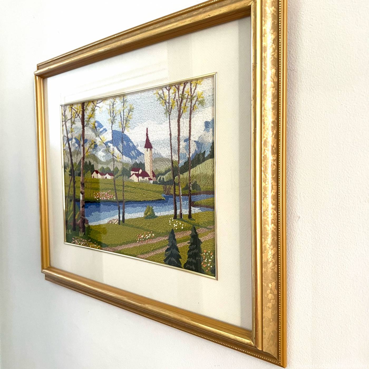 Framed Needlepoint Landscape Art | Maxsold