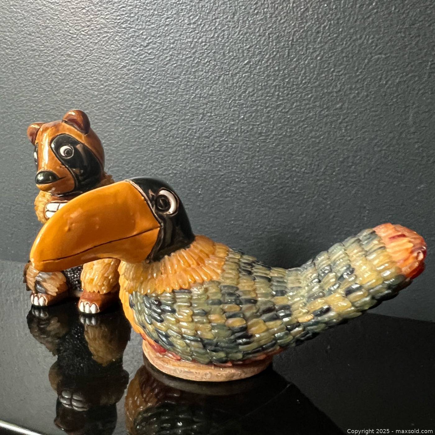 Seed animal pottery figurines signed AK | Maxsold