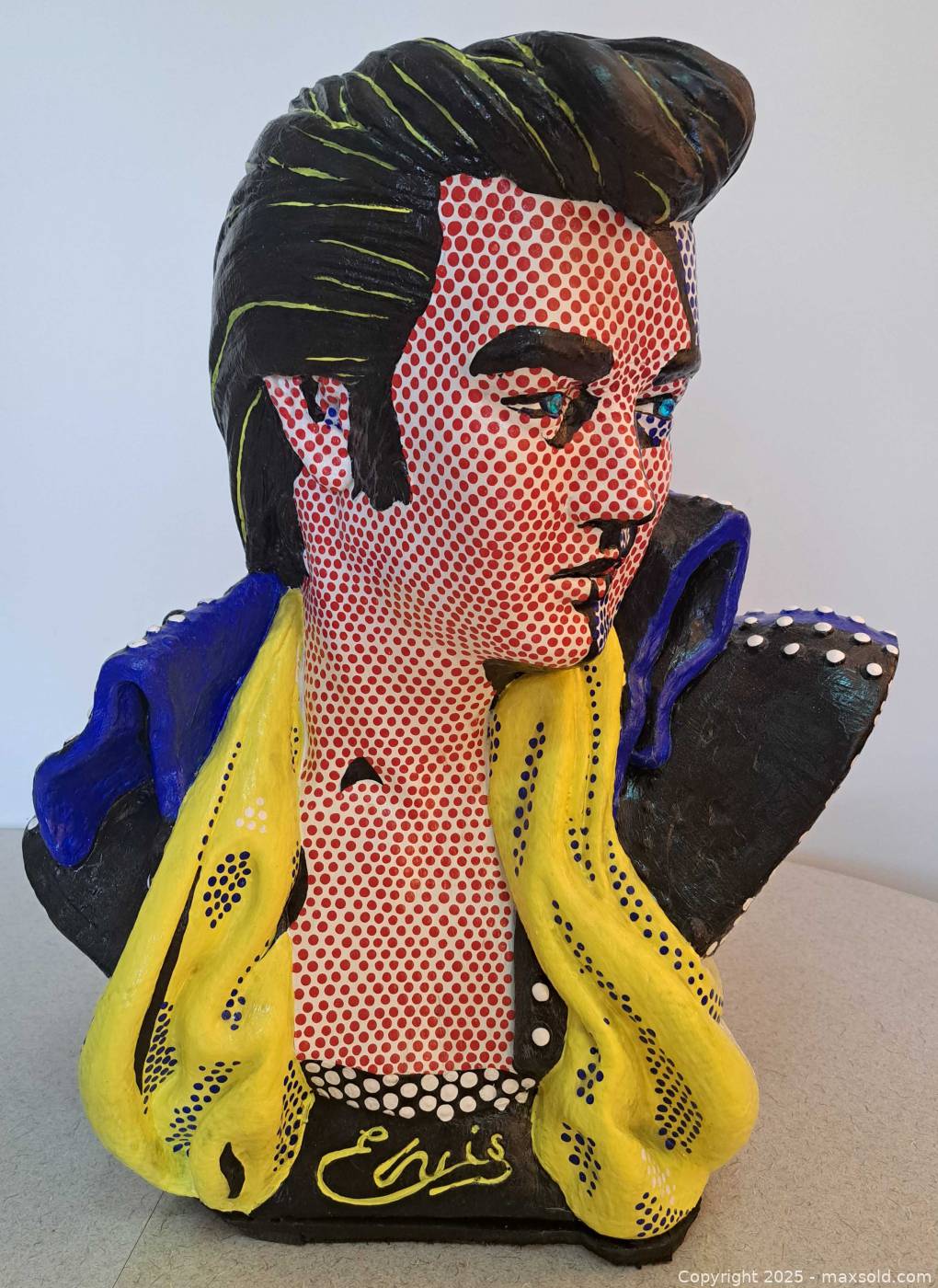 Pop Art Elvis Presley Bust | Maxsold