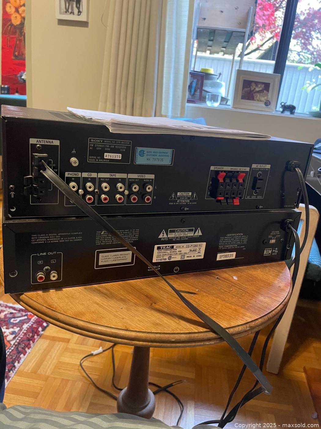 Sony AV Control Center and TEAC CD Player | Maxsold