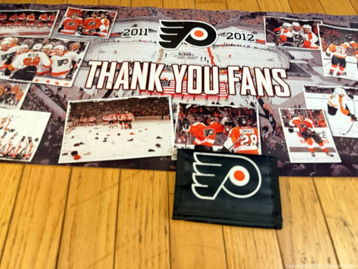 Philadelphia Flyers cups, poster, wallet | Maxsold
