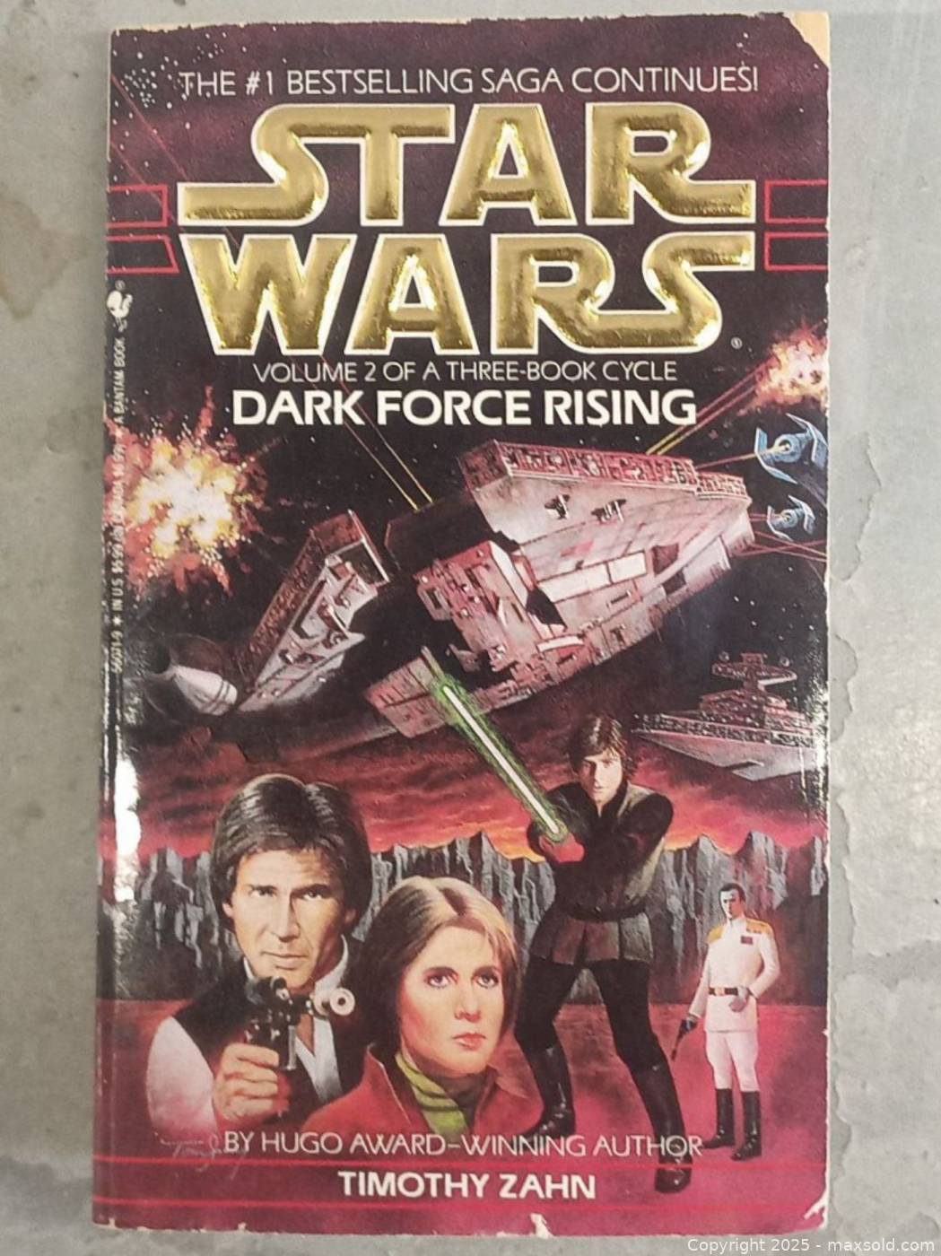 Star Wars Dark Force Rising Book by Timothy Zahn | Maxsold