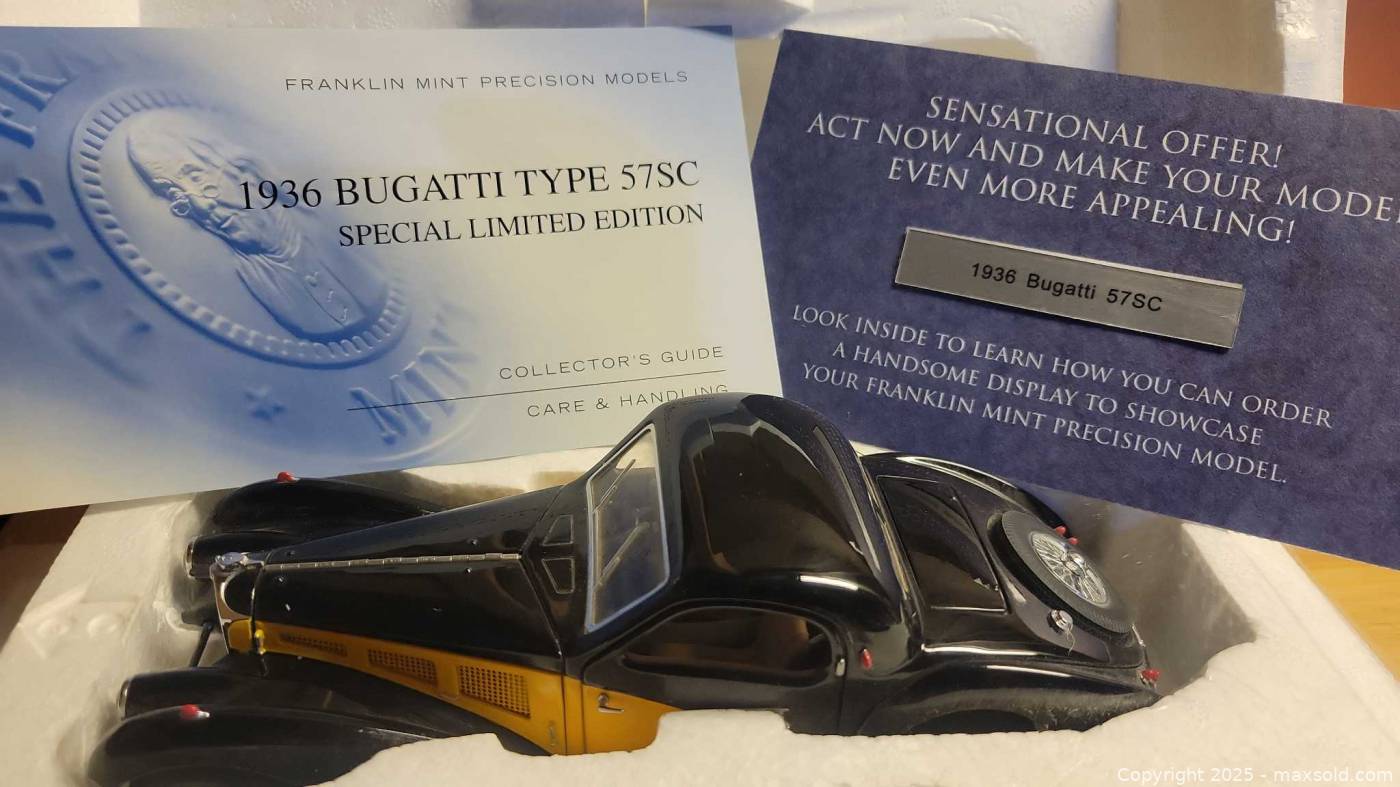 Franklin Mint 1938 Bugatti Type 57SC 1:24 Model Car | Maxsold
