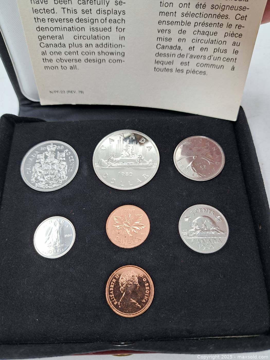 1980 Royal Canadian Mint uncirculated coin set | Maxsold