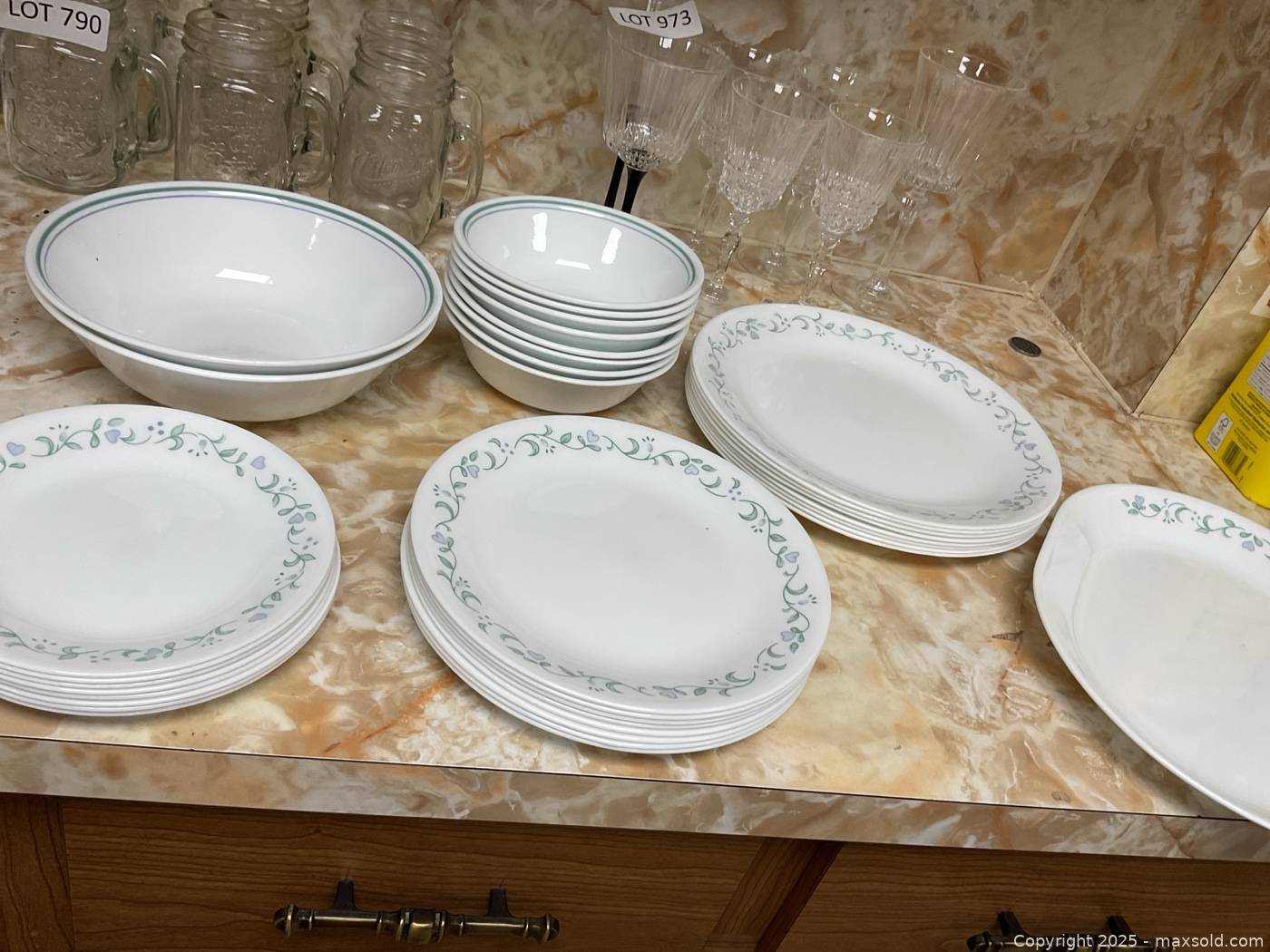 Corelle dinnerware set, 27-piece | Maxsold